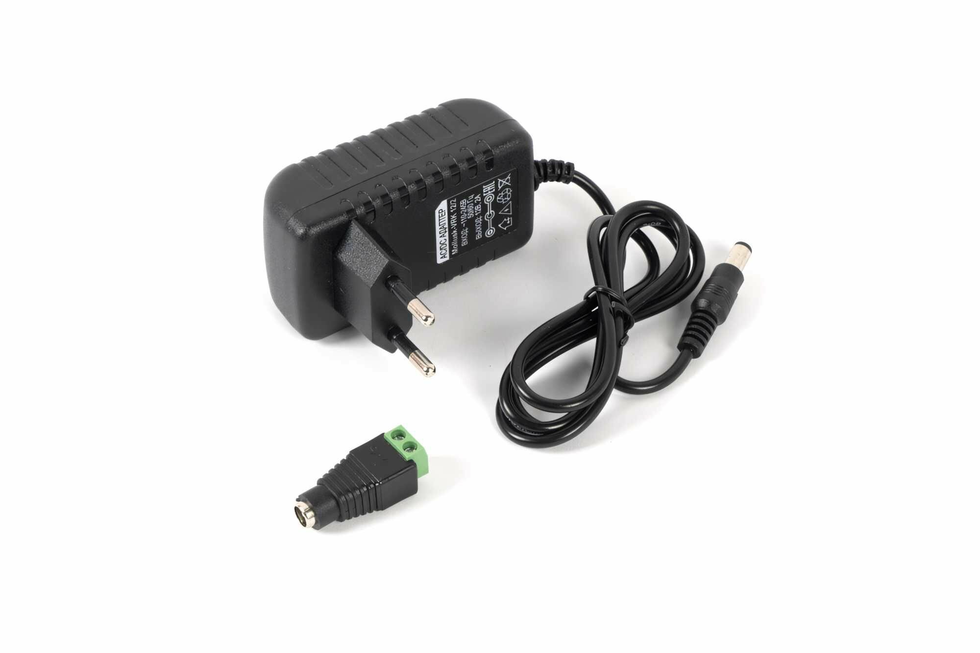 Источник питания Моллюск Mollusk-VRK 12/2 12В, 2А, сетевой диапазон 110-245В встроенная вилка 8831