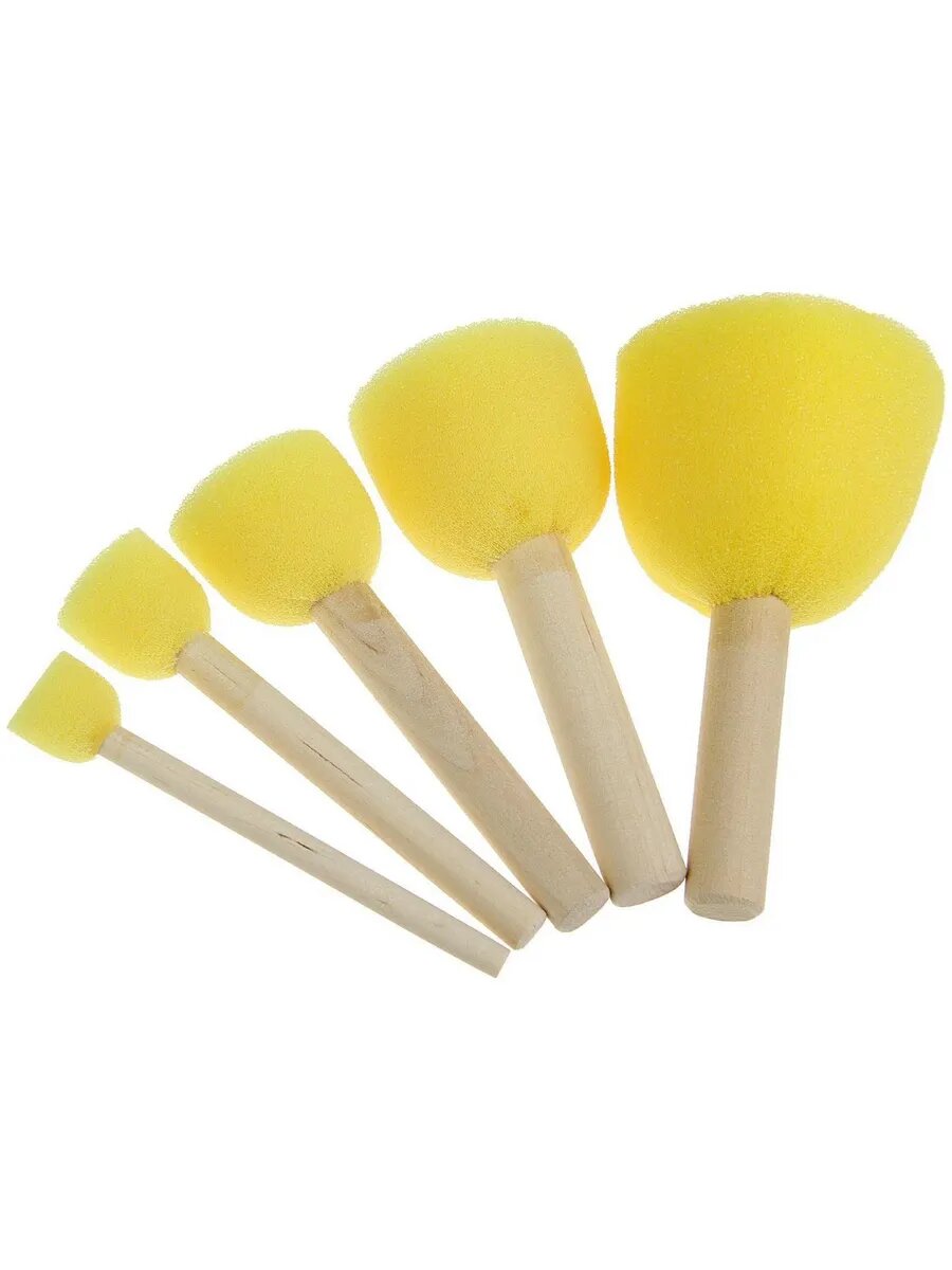 Спонж для рисования набор 5 шт.