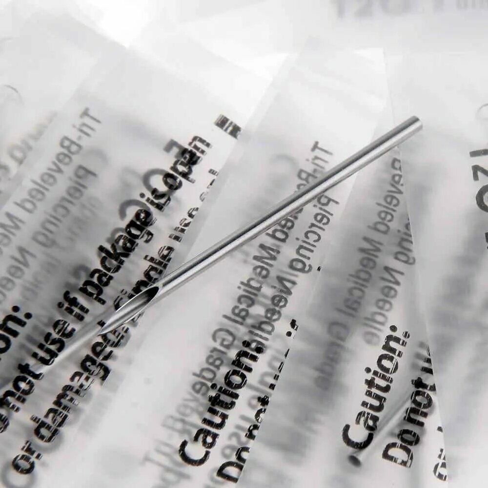 Иглы для пирсинга 100 шт 12G