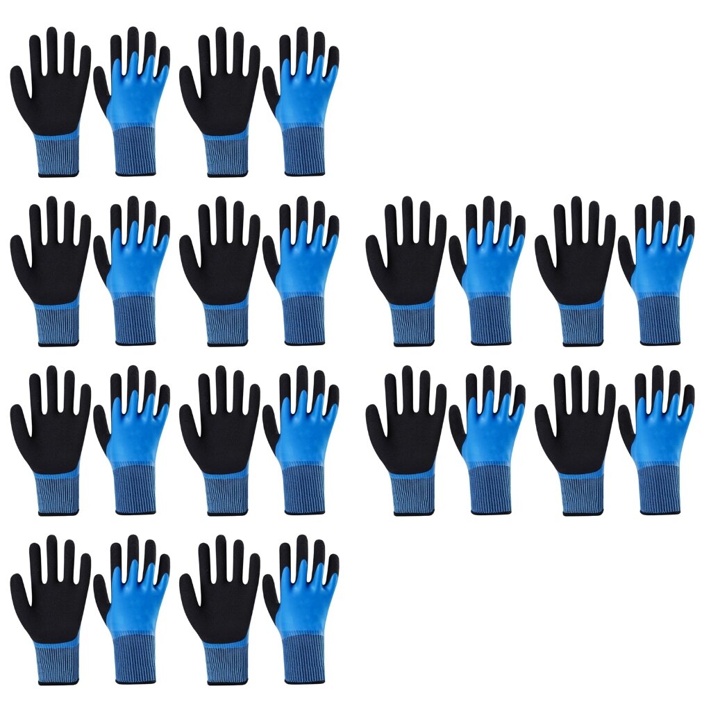 Перчатки с двойным латексным покрытием, защищающие от проколов, для садоводства и рыбалки