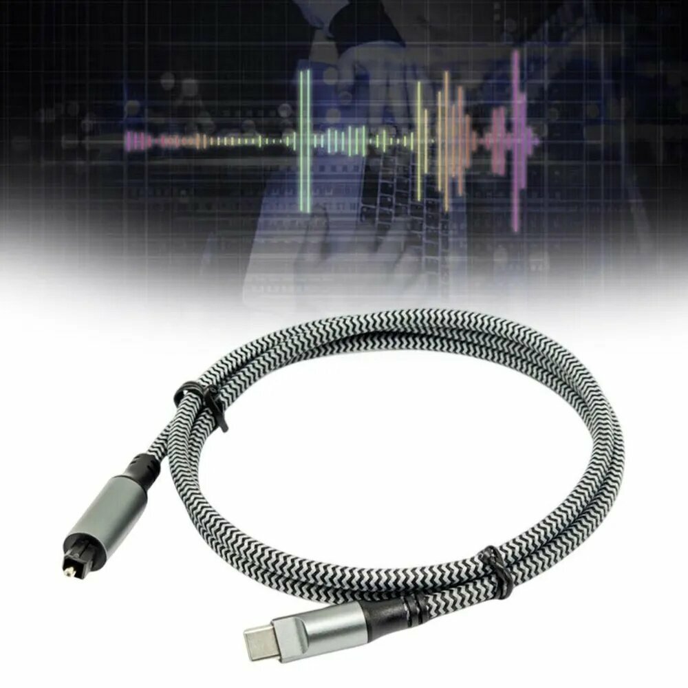 Аудиокабель USB Type-C/ODT (Toslink), 3.0 м, черный — фото 1