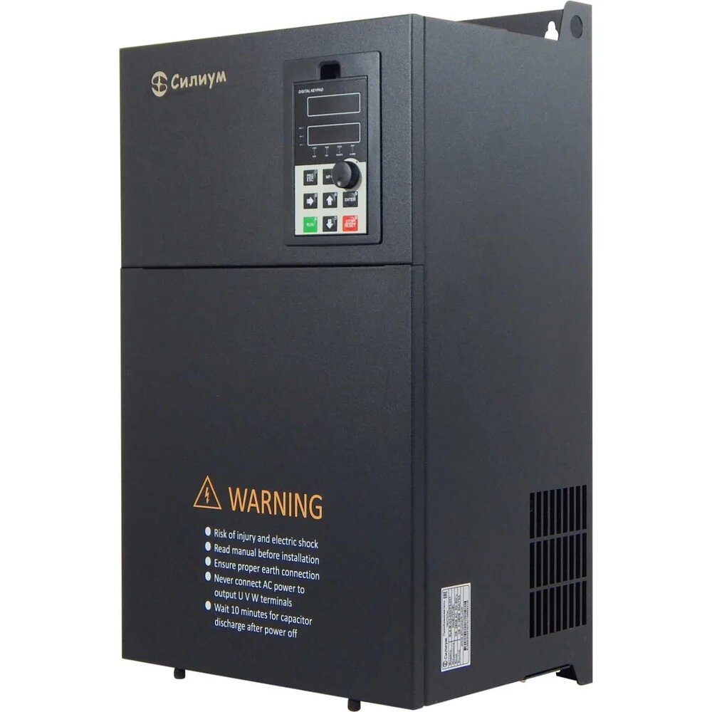 Преобразователь частоты Силиум SL9-M-G3-030/P3-037 30/37кВт (общепром/насос, вентилятор); 60/75А (общепром/насос, вентилятор); 380В; съемный пульт управления 3990077