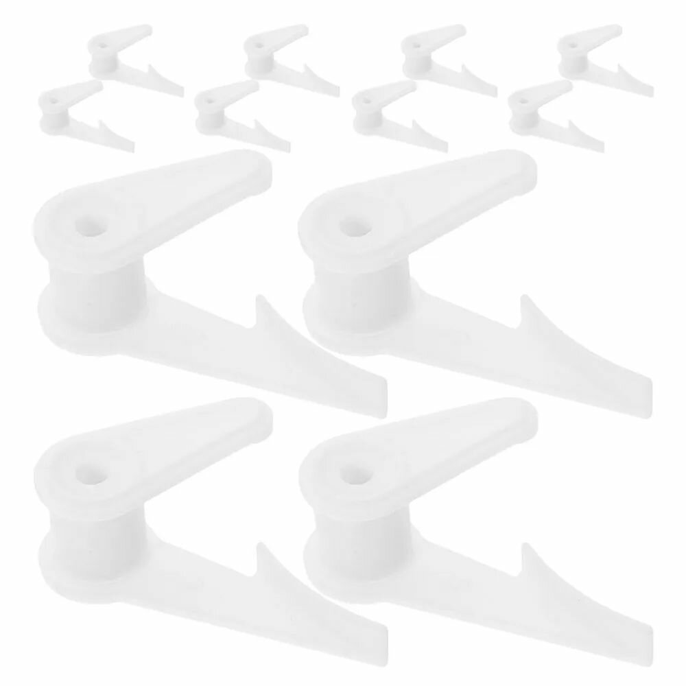 Пластиковые крепежные клипсы для потолочных светильников белые, 12 шт