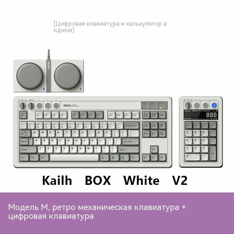 8BitDo Retro87 беспроводная ретро-клавиатура + светодиодная цифровая клавиатура Retro18