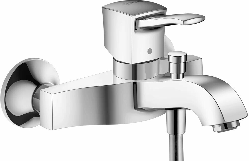 Смеситель для ванны с душем Hansgrohe Metropol Classic 31340000 настенный, однорычажный, хром, глянцевый, латунный, без лейки, с керамическим картриджем