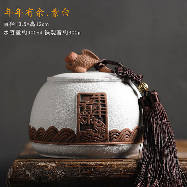 Креативная ретро керамическая герметичная банка для хранения пуэр-чая, контейнер для хранения чая, упаковочная коробка для красного чая древнего дерева