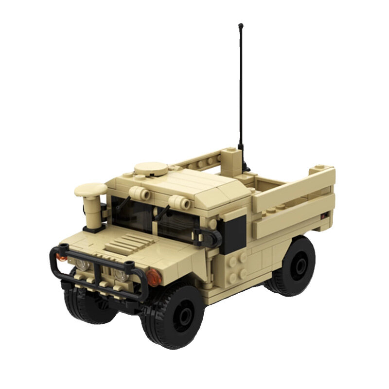 MOC Military Series M1123 Модель Hummer из мелких частиц, сборный строительный блок, игрушка для мальчиков