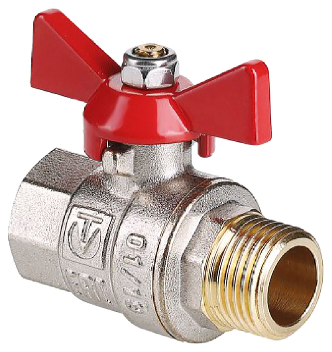Valtec Кран шаровый Valtec Base В-В 1/2" бабочка VT.217. N.04