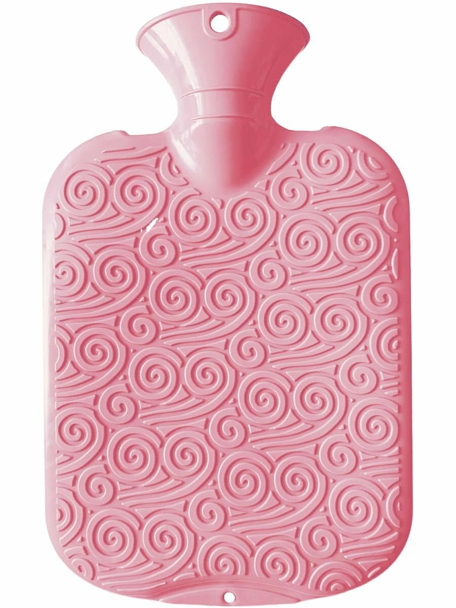 Грелка гипоаллергенная ПВХ 2 л, розовая