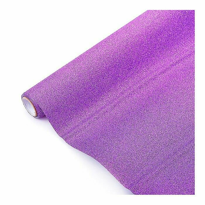 Самоклеящаяся пленка deVENTE с блестками, 45х300 см, сиреневая, PP 100 мкм, в рулоне