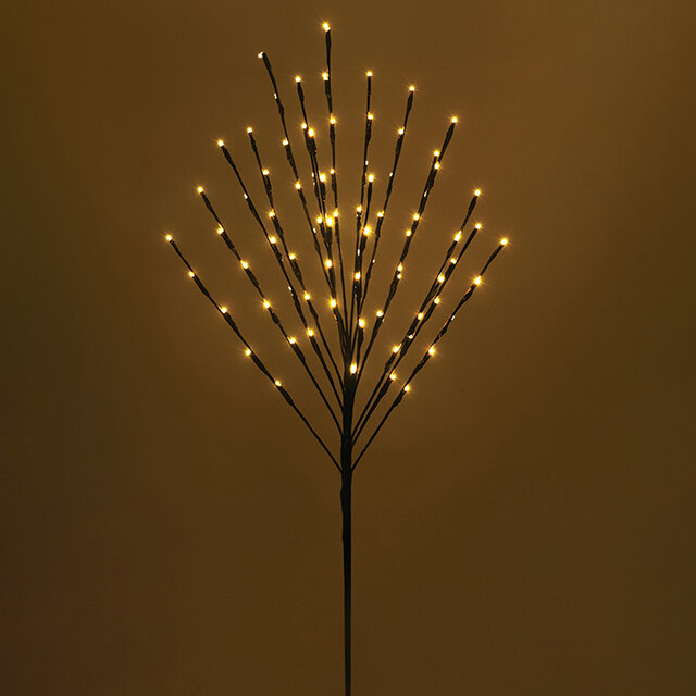 Светодиодное дерево Лейтон 110 см, 80 теплых белых LED ламп, на батарейках, таймер, IP44, Koopman, AX2200000