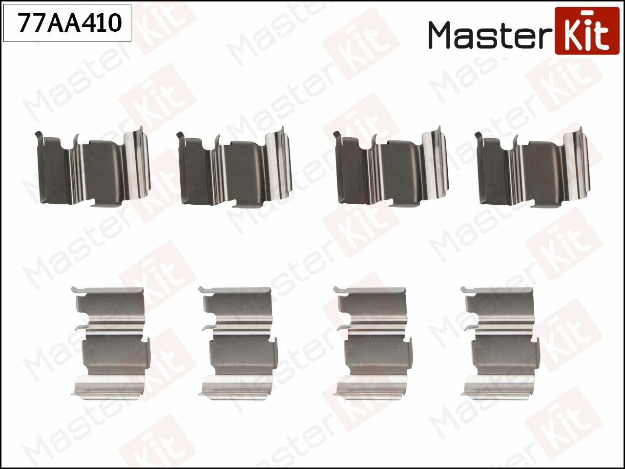 Комплект установочный тормозных колодок Mitsubishi Pajero IVV8WV9W 06- MasterKit 77AA410