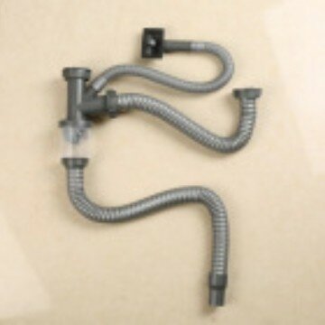 Кухонные аксессуары для слива из нержавеющей стали, раковина для мытья посуды, одинарный и двойной слот, набор для слива, защищающий от запаха