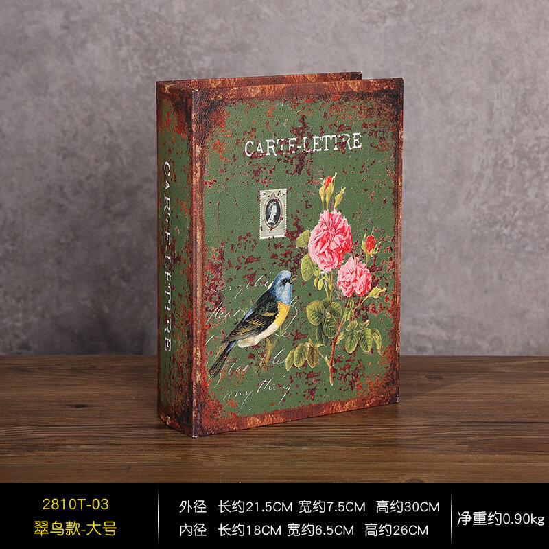 Имитация книги, модель книги для декора в кабинете, офисе, книжной полке, винтажная декоративная книга, реквизит для фотографии, ремесленная демонстрация