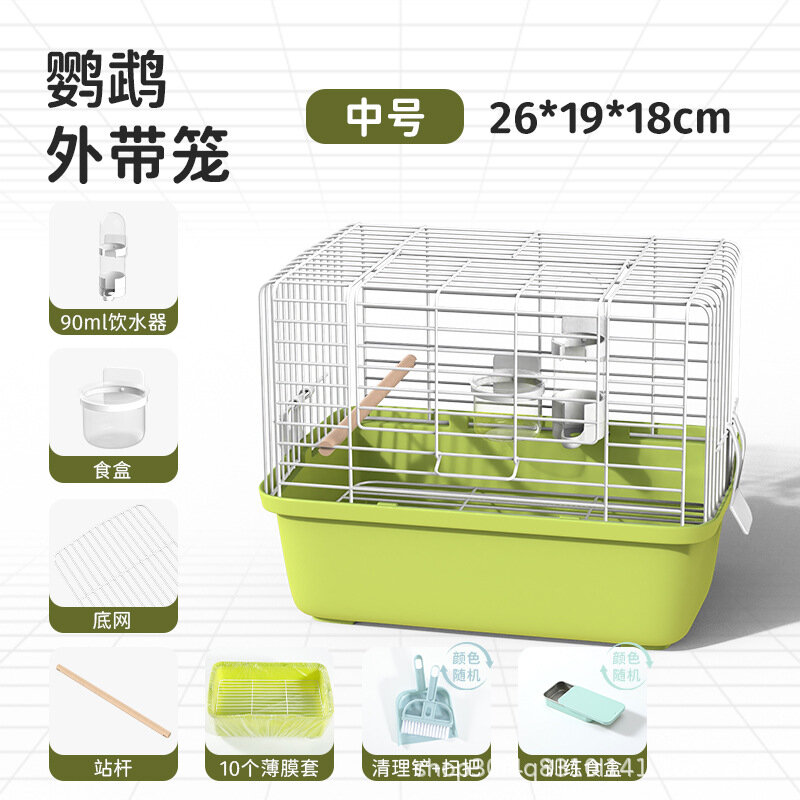 Клетка для птиц на улице, портативная клетка для попугаев, корелл, волнистых попугаев и любовников для домашнего использования