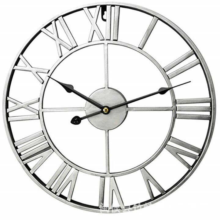 Настенные часы, простые часы, ретро часы, декоративные настенные часы, круглые железные художественные настенные часы