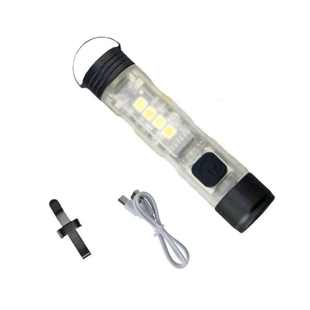 Фонарь на кепку с перезаряжаемым карманным фонариком, Белый