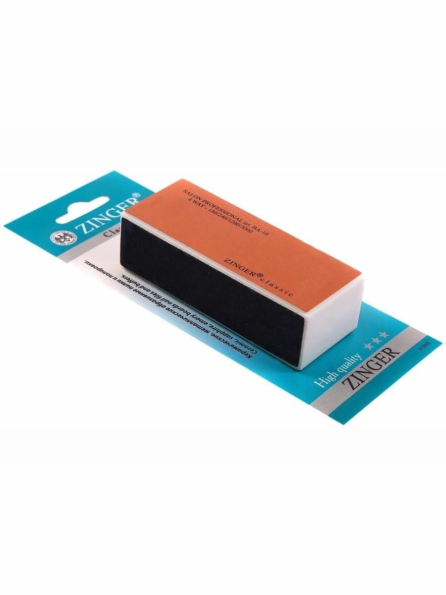 Zinger бафик полировочный для ногтей ВА-10 180/240/1200/3000