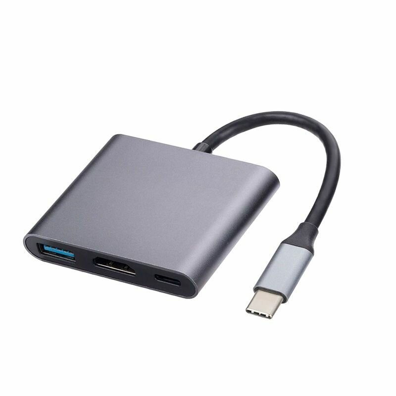 Адаптер Type-C USB HDMI Мультипорт 4K Зарядка