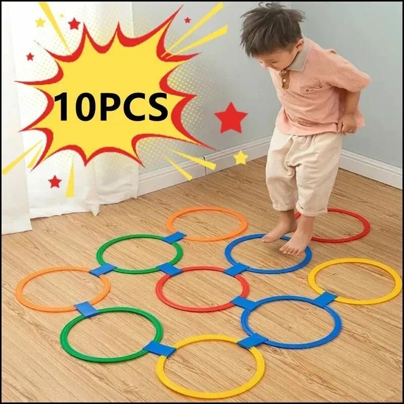 Детский спортивный инвентарь 3 в 1, набор для физической подготовки, уличные игры, мяч, скакалка, эспандер, ПВХ