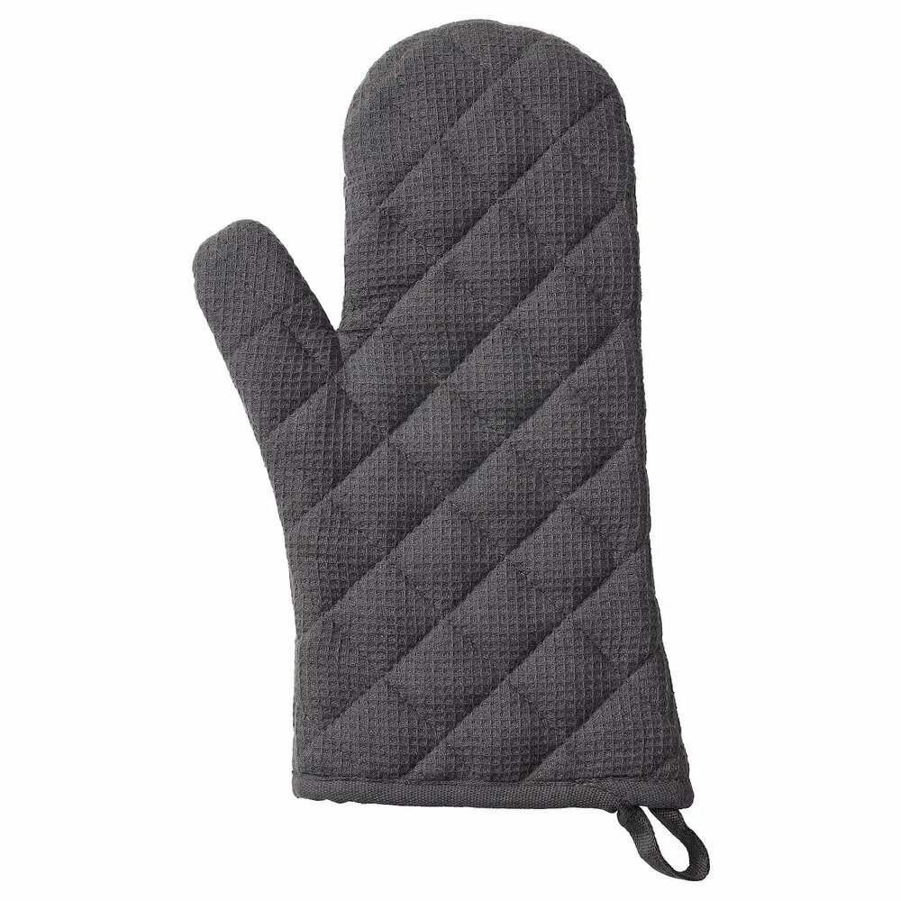 IKEA Прихватка рукавица для кухни 21x30 см, 1 шт. черный матовый