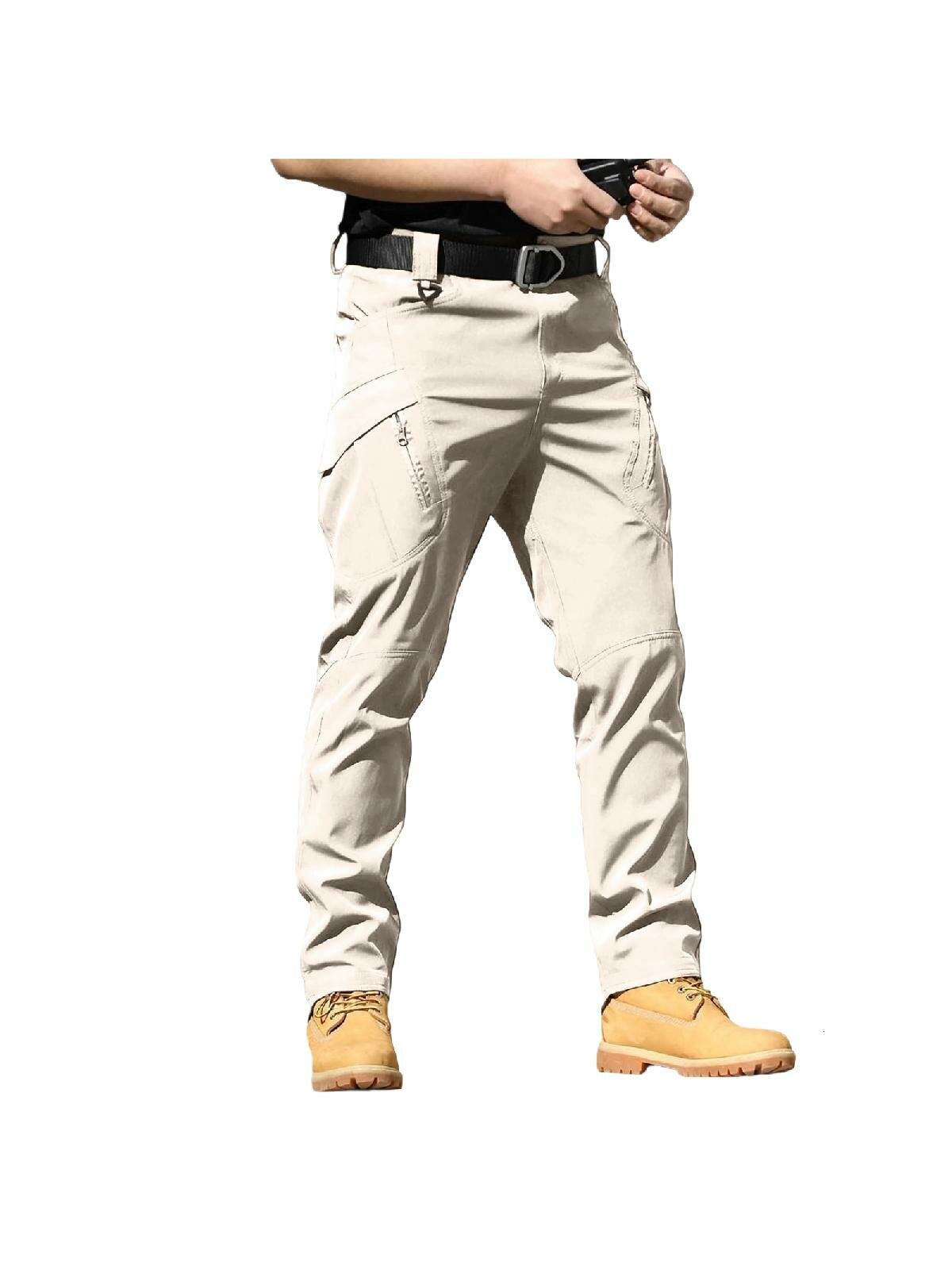 Мужские тактические штаны, Бежевый - 4XL
