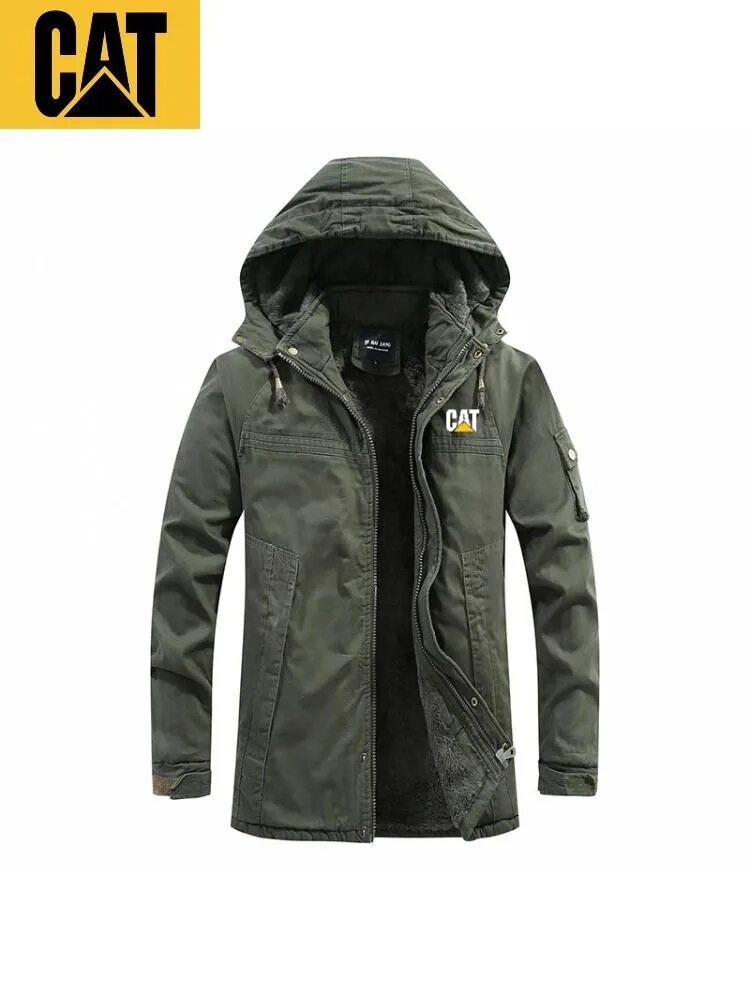 Куртка Caterpillar Молодежная утепленная куртка, Стиль cargo-Водоотталкивающая ткань, Утепленная рабочая одежда-Для молодежи