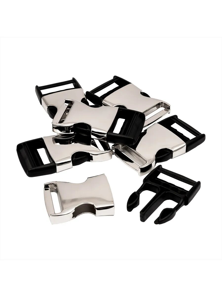 Пряжка-фастекс металл 30мм 72x39мм 6шт