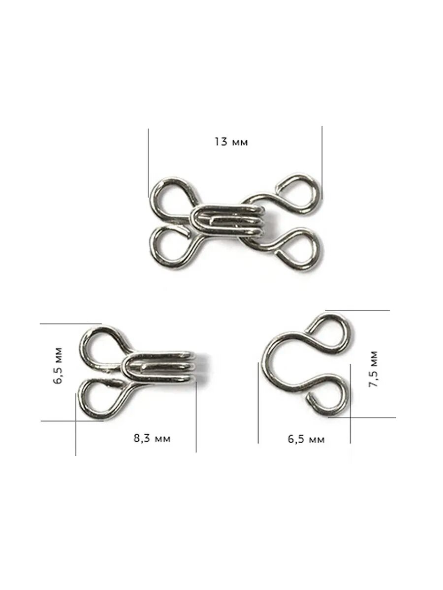 Крючки пришивные №1 13х75мм ТВ-НЕ-А уп. 1000шт