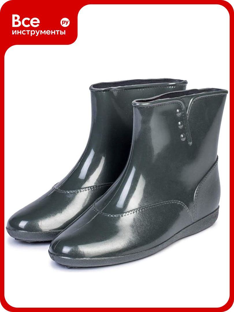 Сапожки литьевые из ПВХ женские тзро С615-мтз, хаки, без утепления, влагостойкий материал, удобный