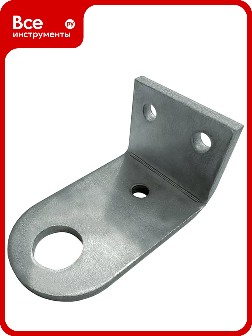 Усиленная угловая проушина 7КООРДИНАТ нерж. сталь aisi304 80x45x40 мм, толщина 5 мм ВИ7КНЖ8045405