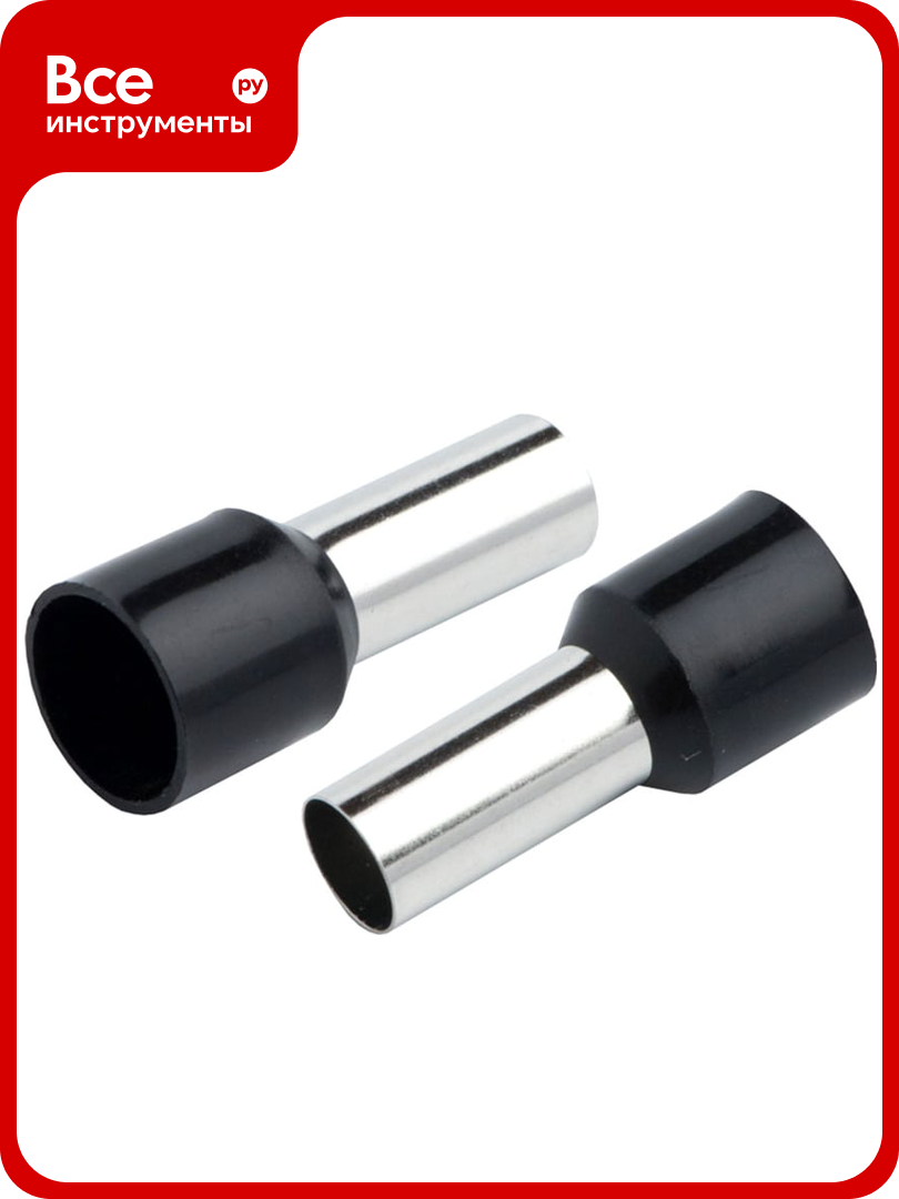 Наконечник-гильза General Lighting Systems НГИ1 GNGI-E-6-12 Черный, 100 штук 475755