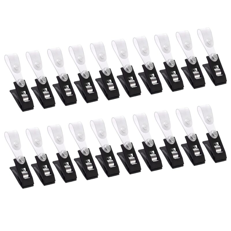 20 Штук Зажимов Для Флага С Защитой От Ветра Пластиковые Зажимы Для Надежного Крепления Садовых Флагштоков
