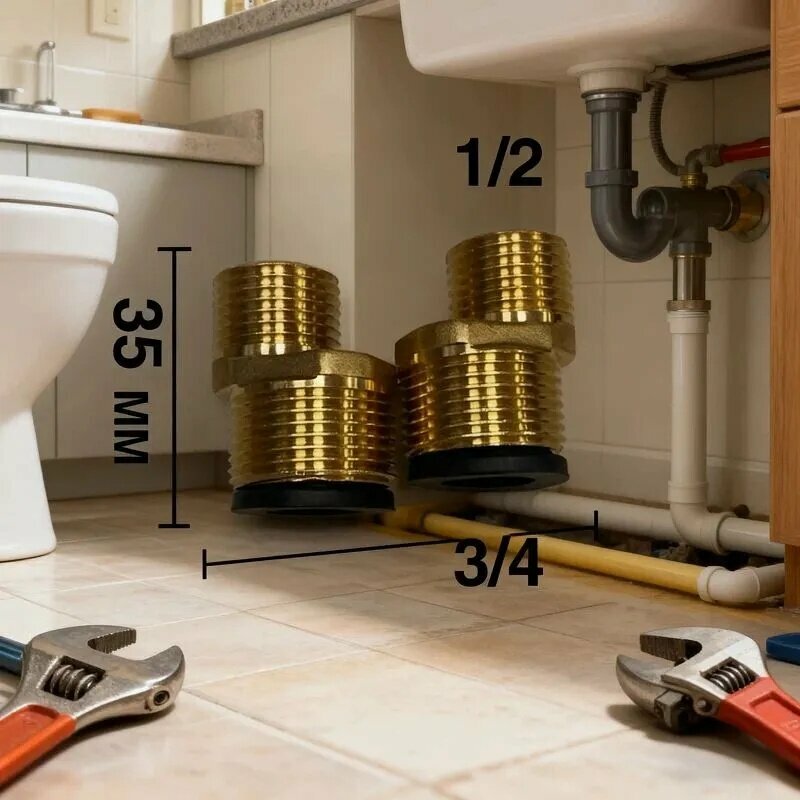 Эксцентрик для смесителя короткий 35 мм, 2 шт.