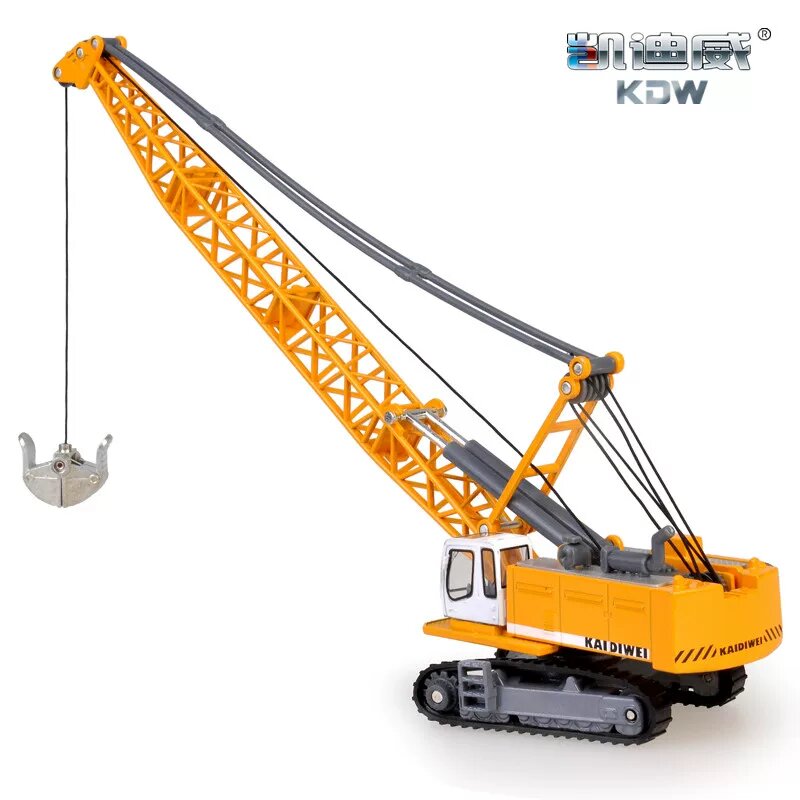 Желтый башенный кабельный экскаватор сплавовый строительный транспорт игрушка для детей