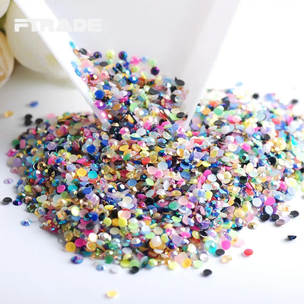 Стразы Mixed Color Jelly AB 2 мм, 5000 шт