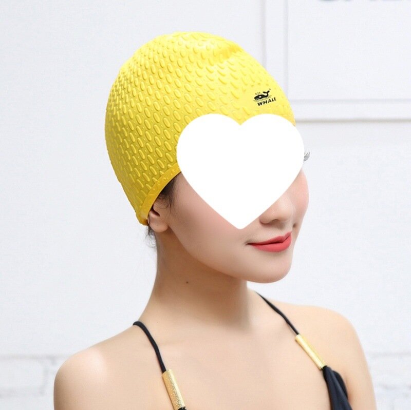 Новая шапочка для плавания для женщин с длинными волосами, водонепроницаемая силиконовая шапочка для мужчин с большими головами, увеличенная, не сжимающая, шапочка для плавания с защитой ушей от капель воды