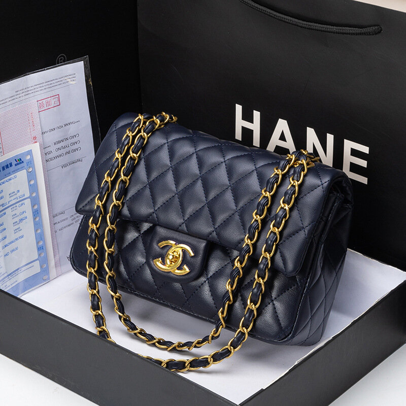 Сумка через плечо Chanel CF Classic Quilted Chain, универсальная, из натуральной кожи, маленькая сумка в стиле Chanel, высококачественная текстура, женская сумка