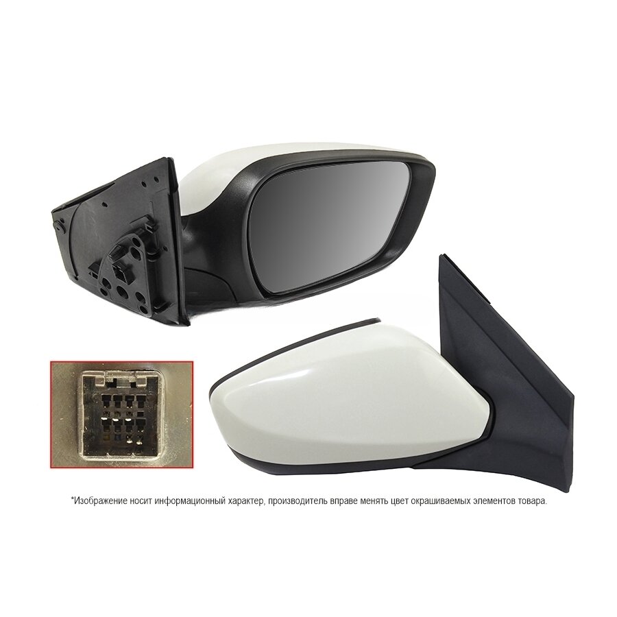 Зеркало Hyundai Solaris 10-17 Accent 11-17 (Справа Обогрев Регулировка 5 контактов), SAT ST-HNS1-940-1