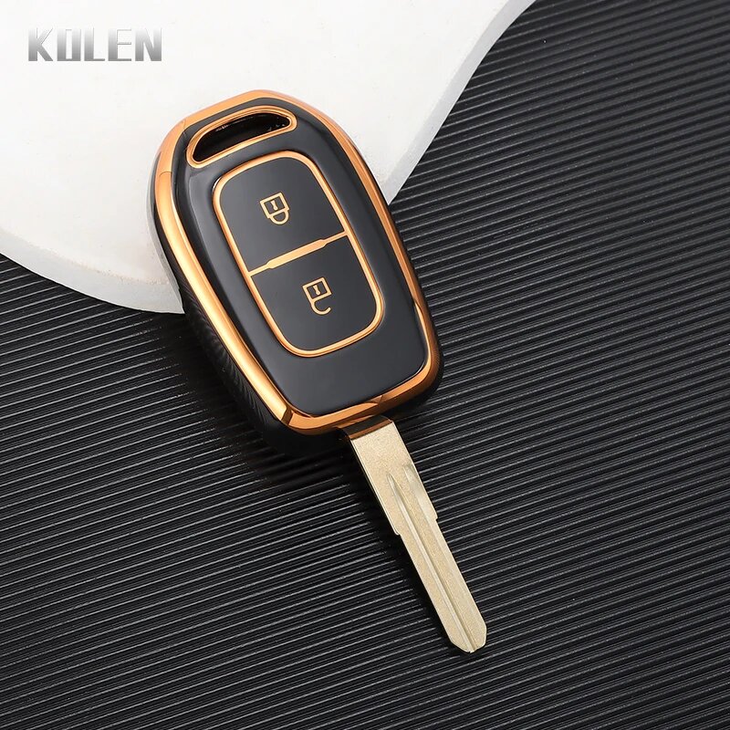 Чехол Для Ключей Из ТПУ Для Renault Duster, Sandero, Logan, Clio, Captur, Laguna Black only case