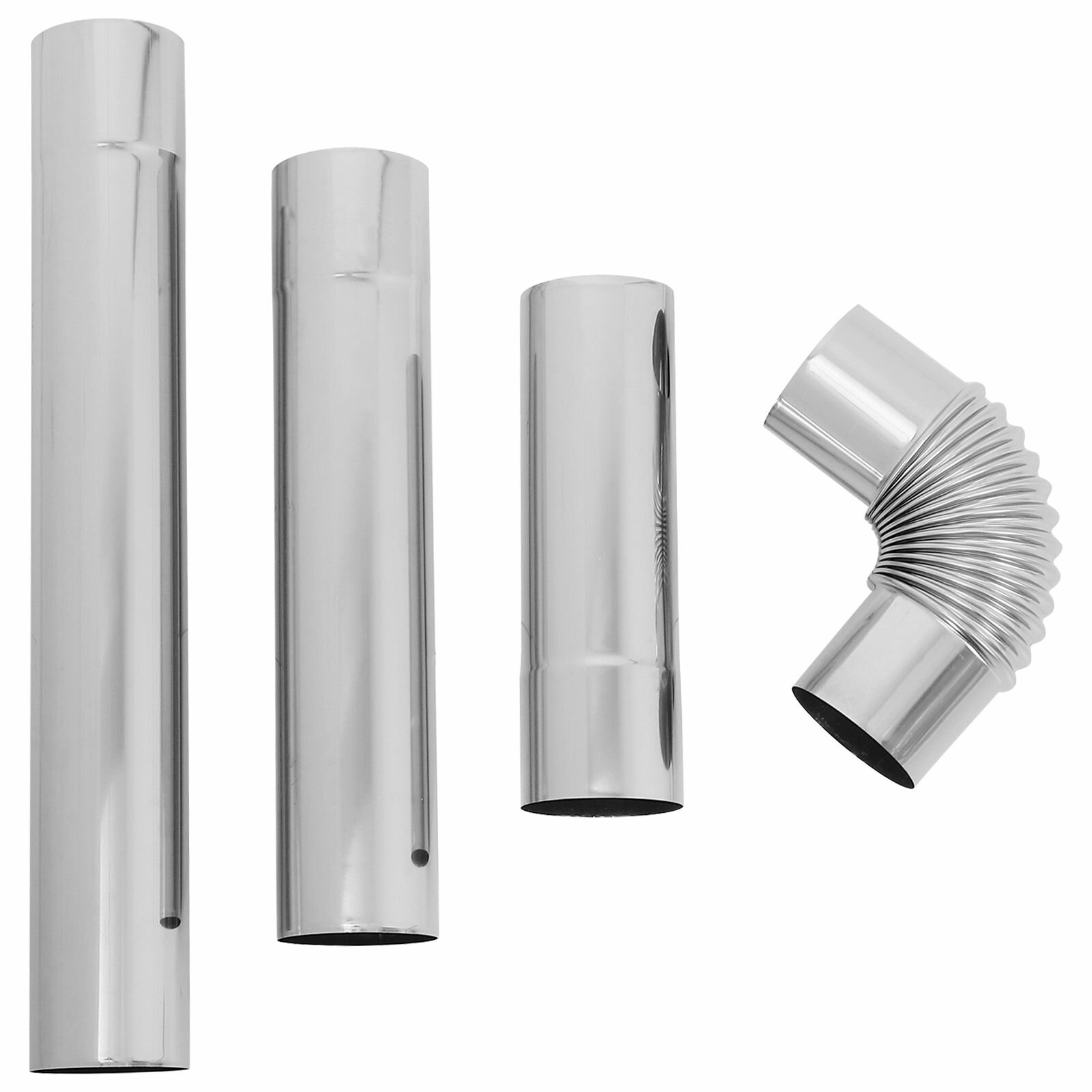 Набор из 4 труб дымохода из нержавеющей стали