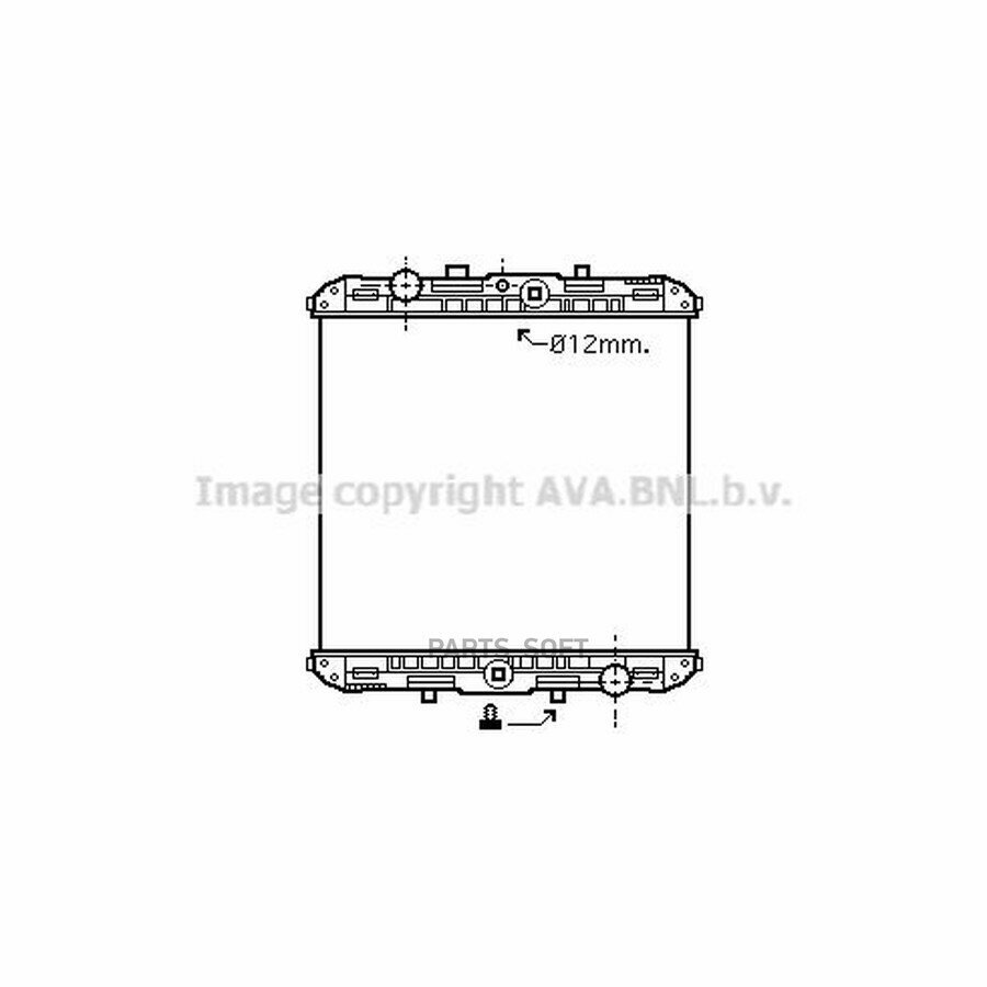 Радиатор сист. Охлаждения DAF 95XF 97-2002 от официального дистрибьютора, AVA, артикул DF2004N