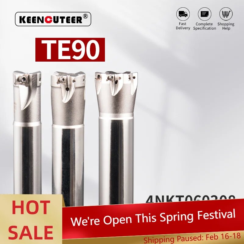 90-градусный 4NTE90 быстроразъемный фрезерный станок, 4NTE90-C16-16-160-2T, 4NKT060308R H01