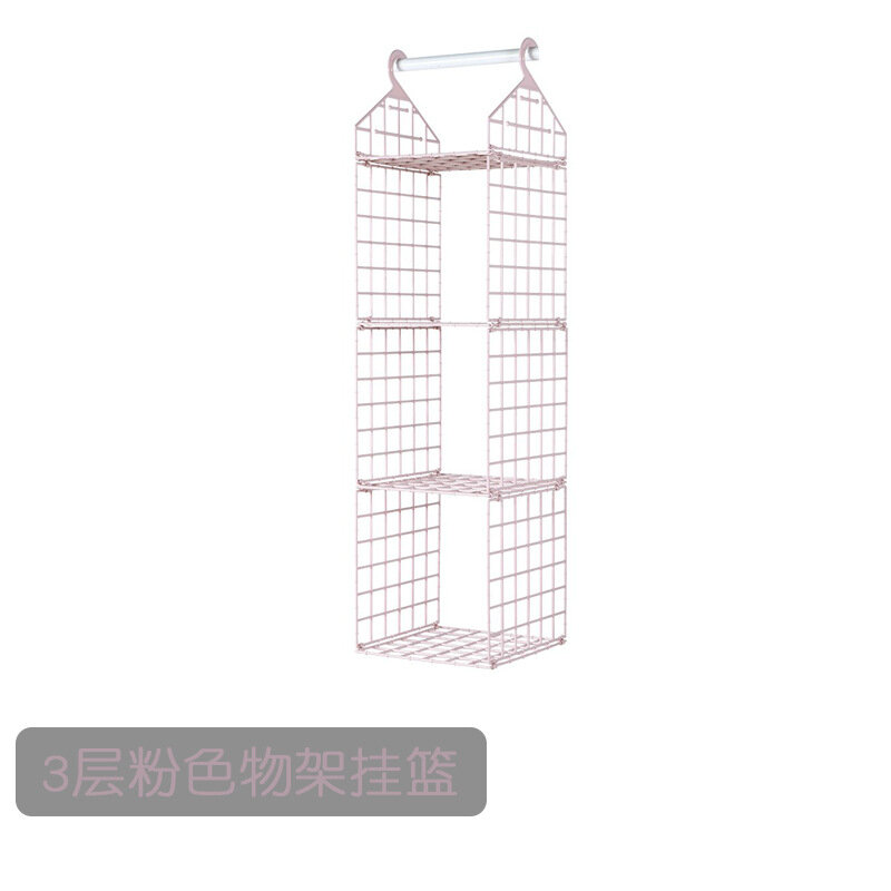 Сетка для организации дома, многоярусная стойка для хранения в гардеробе, многослойная стойка для одежды, вешалка для одежды, стойка для хранения, подвесная корзина