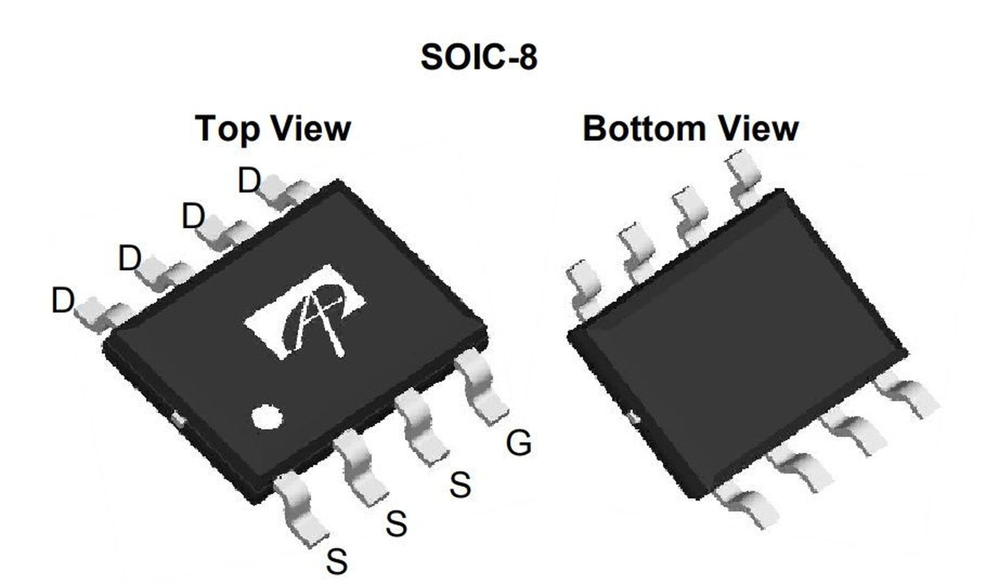 Микросхема AO4413 P-Channel MOSFET 30V 15A SO-8
