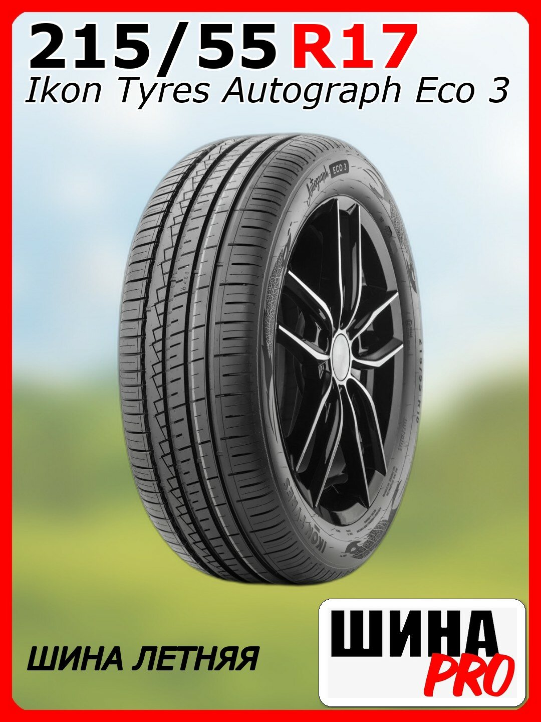 Шина летняя Ikon Tyres 215/55/17 V 94 Ikon Autograph Eco 3 для легковых автомобилей T731465