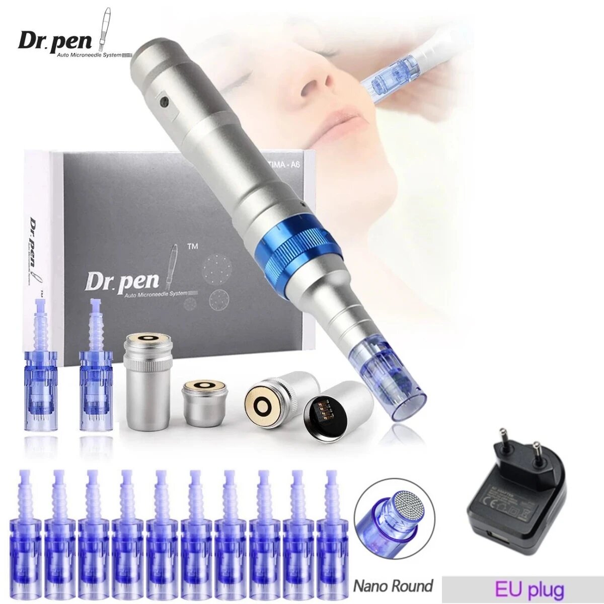 Dr.Pen A6 Микронидлинг, EU Plug, RD nano