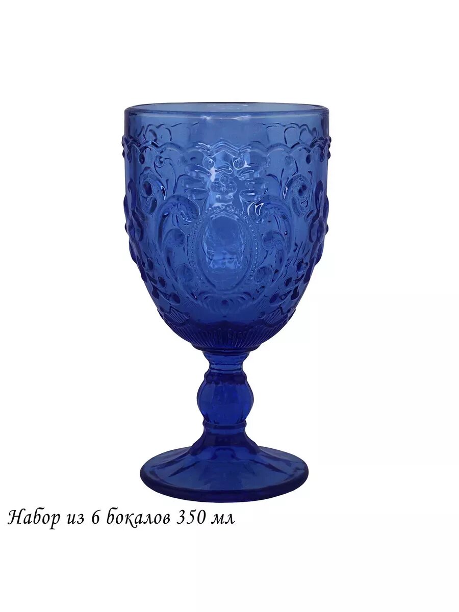 Бокалы 6 шт Lenardi, стеклянные, 350 мл