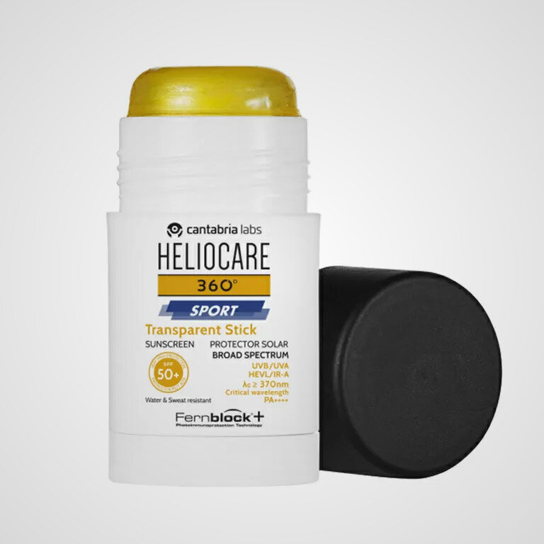 Солнцезащитный прозрачный спорт - стик с SPF 50+ 25 гр HELIOCARE 360 SPORT TRANSPARENT STICKSUNSCREEN PROTECTOR SOLAR Стик 25 гр