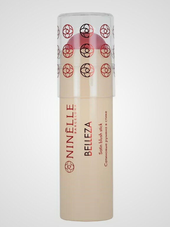 Сатиновые румяна в стике тон 423 Нежный розовый NINELLE SATIN BLUSH STICK BELLEZA №423 Румяна 6 гр
